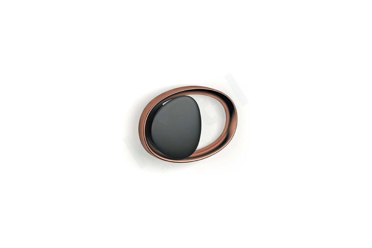 KMPNY STELLA KULP 96 mm ROSE+SİYAH - Kristal Aksesuar